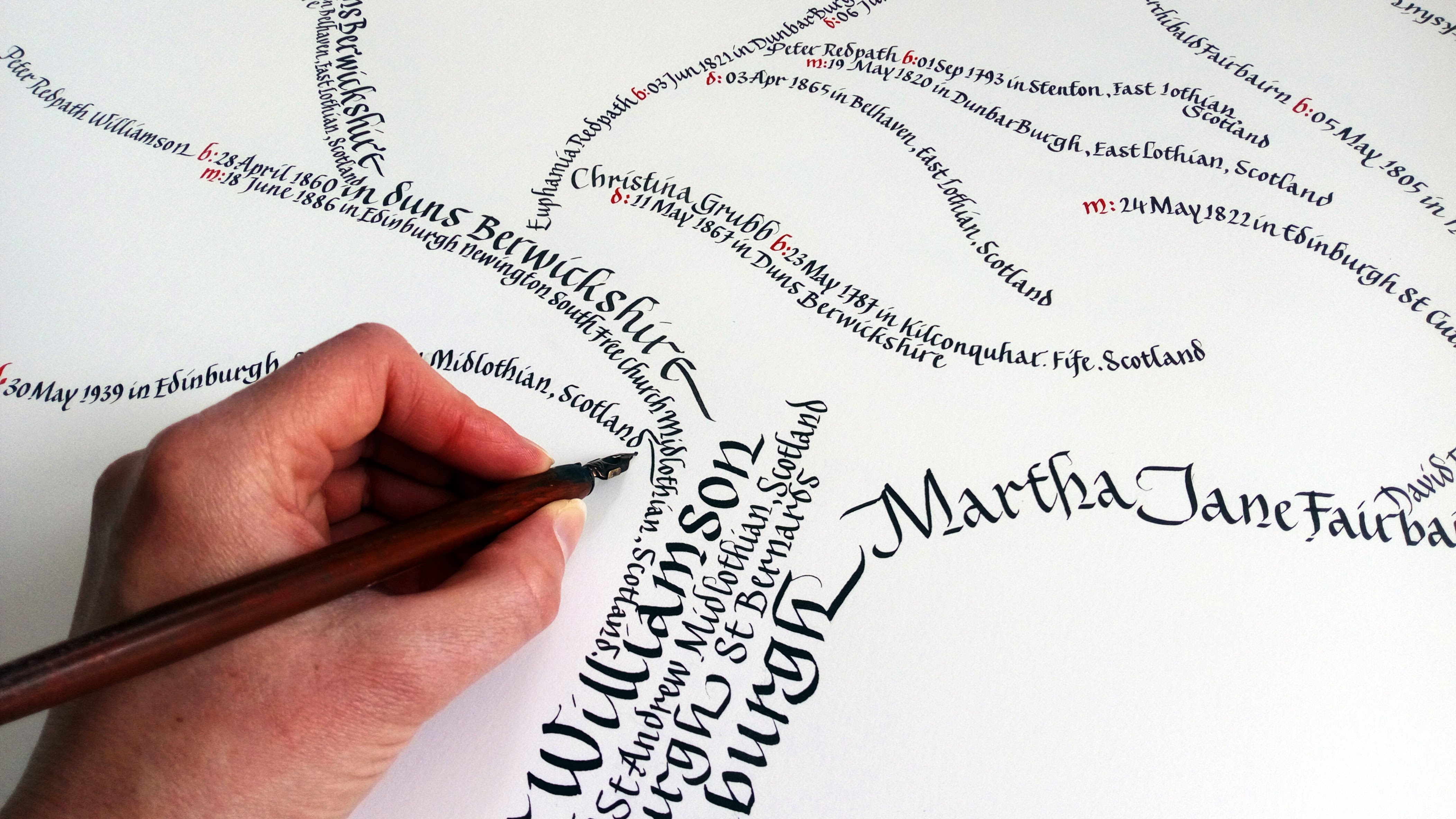 Commissioned Family Tree – Maggie Spalding